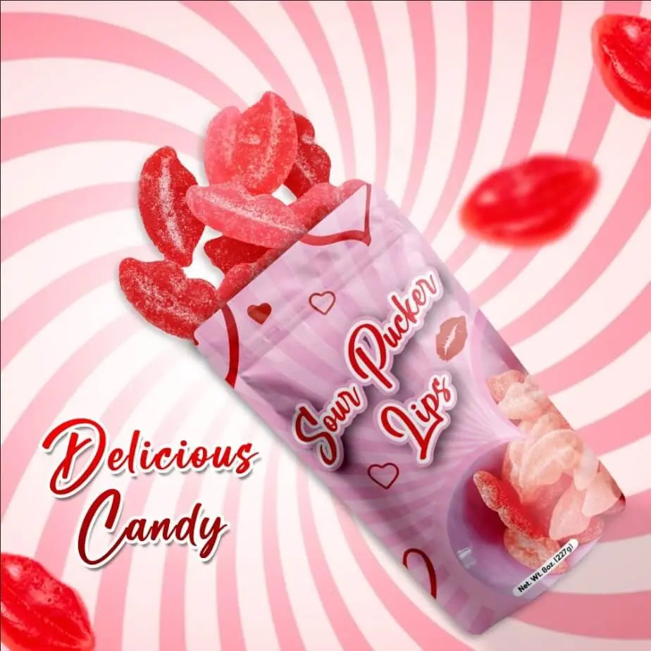 Sour Pucker Lips - Gummy Sour Pucker Lips NY Spice Shop - Buy Online