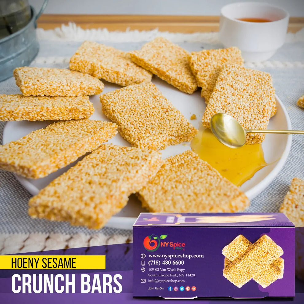 Honey Sesame Crunch Bars - NY Spice Shop - Buy Honey Sesame Bars